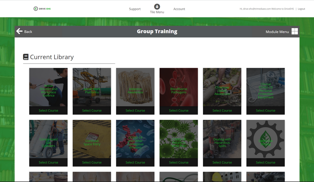 Drive EHS Learning Management System – Food Industry Executive